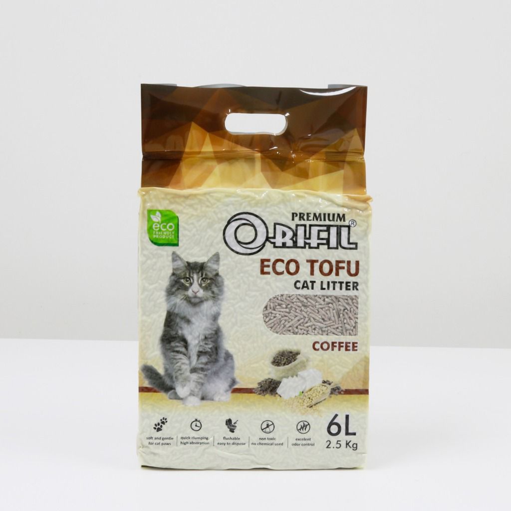 Jual Orifil Pasir Tofu Orifil Pasir Kucing Gumpal Wangi Kemasan 6liter ...