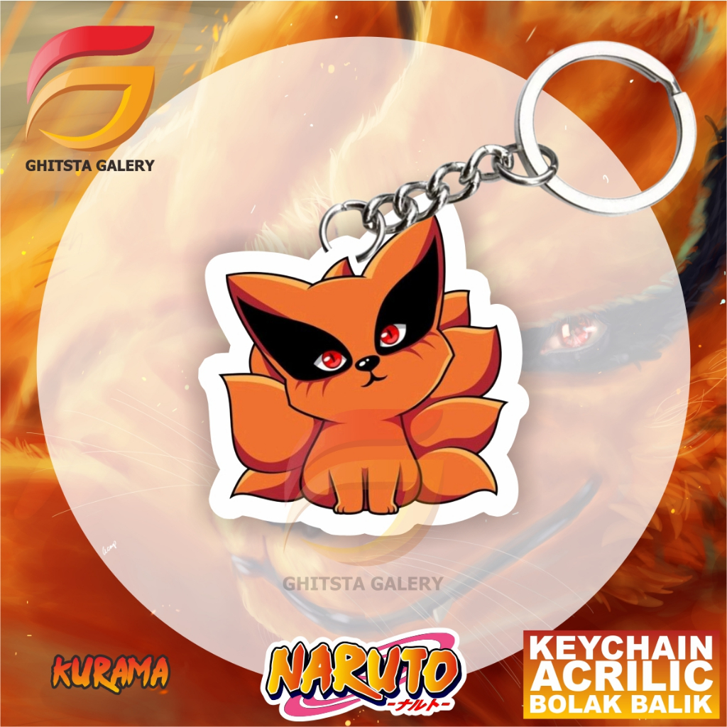 Jual Gantungan Kunci KURAMA - Gantungan Kunci Anime Naruto - Gantungan ...