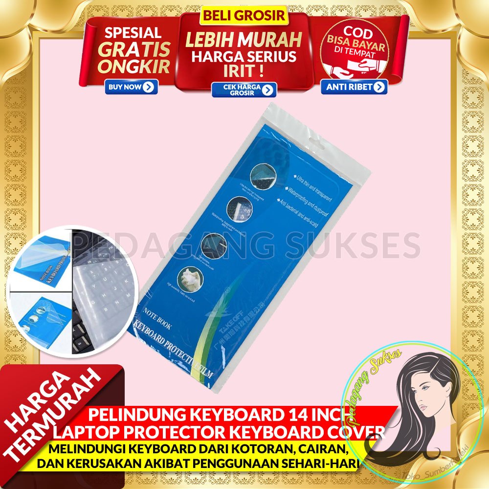 Jual [GROSIR PASTI MURAH] Pelindung Keyboard 14 Inch Laptop / Protector ...