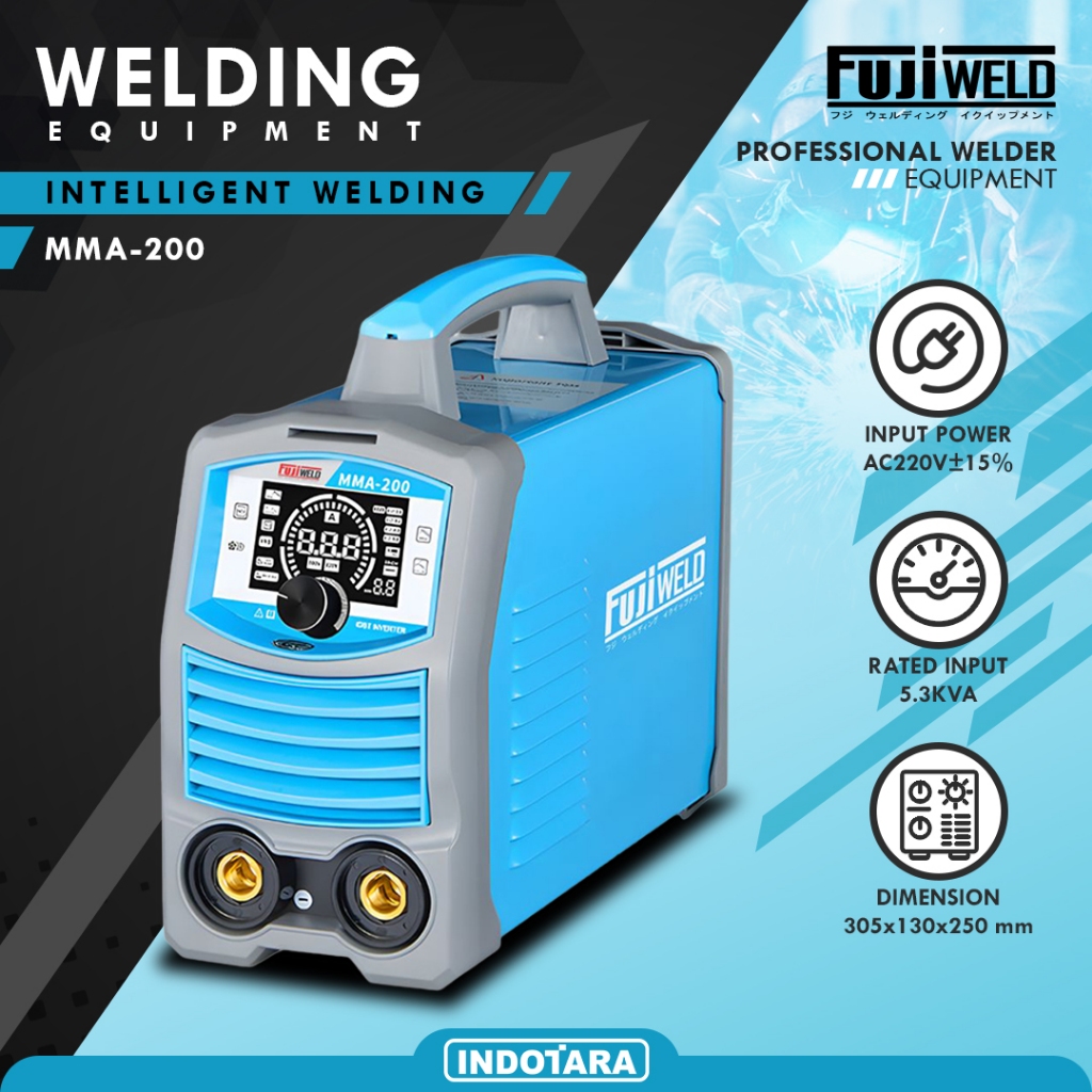 Jual Mesin Las SMAW 1 Phase Fujiweld - MMA-200 | Shopee Indonesia
