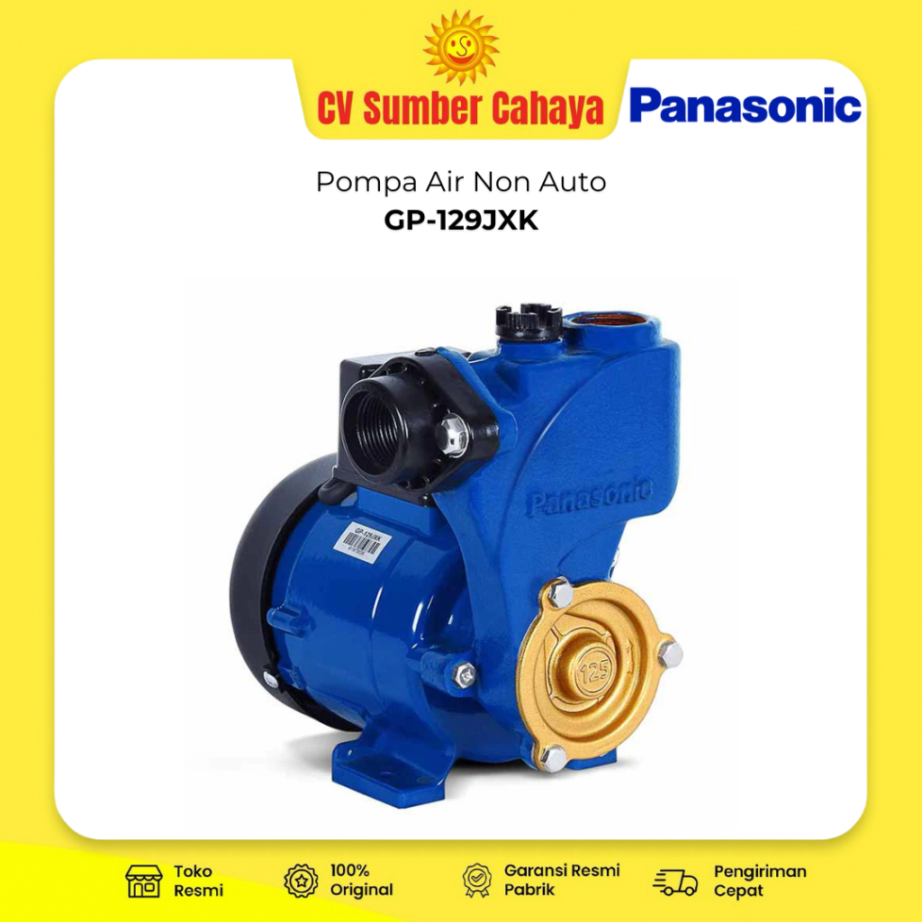 Jual Panasonic Pompa Air / Water Pump 125W GP129JXK GP129 GARANSI ...