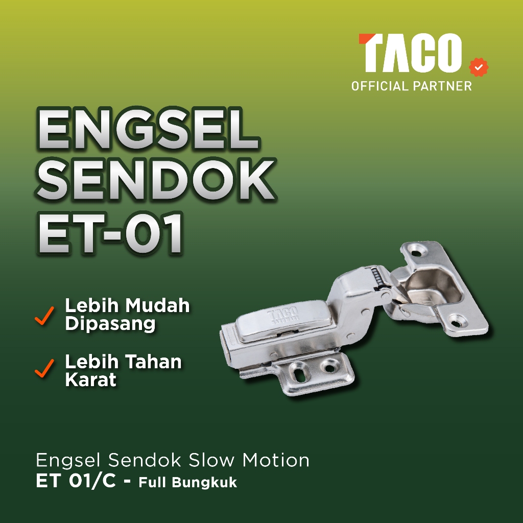 Jual TACO Engsel Sendok Slow Motion - ET 01/C Full Bengkok | Shopee ...