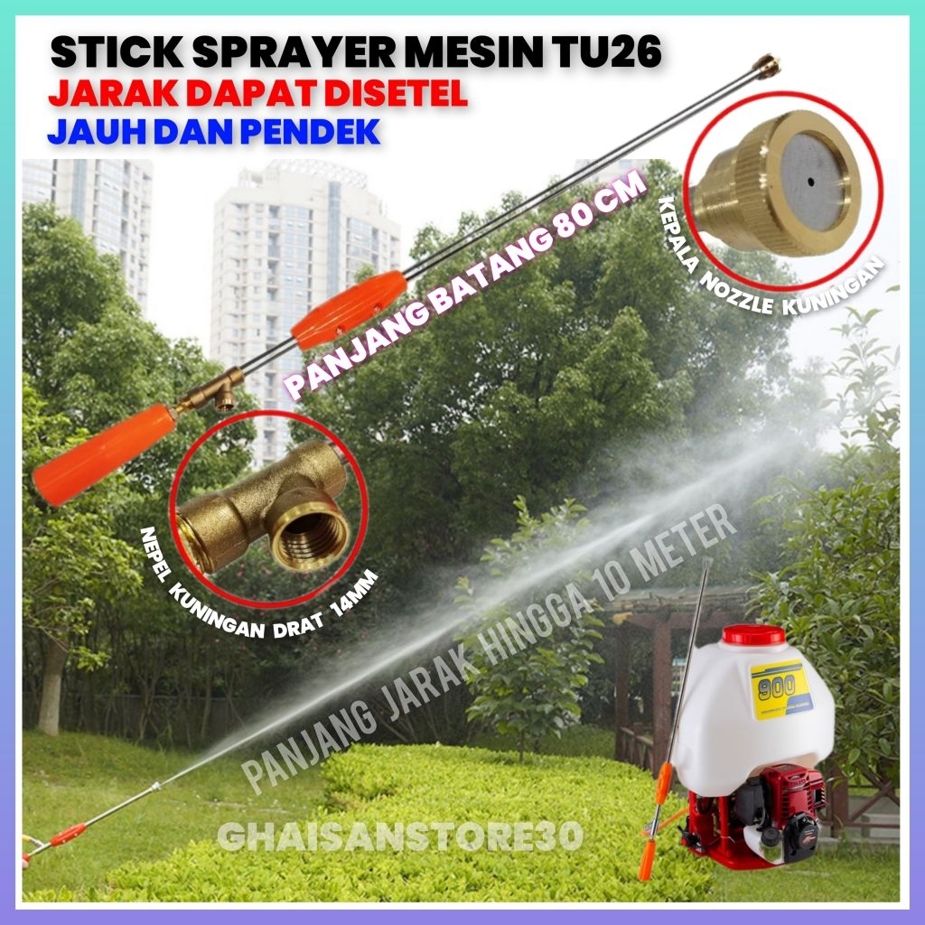 Jual Spray Gun Untuk Knapsack Sprayer Mesin TU26 Dan SANCHIN Panjang 80 ...