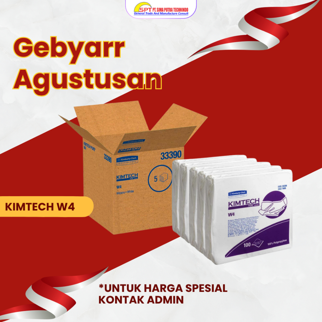 Jual Kimtech Pure*W4 Critical Task Wipers, 1 ply, 100 sheets per pack ...