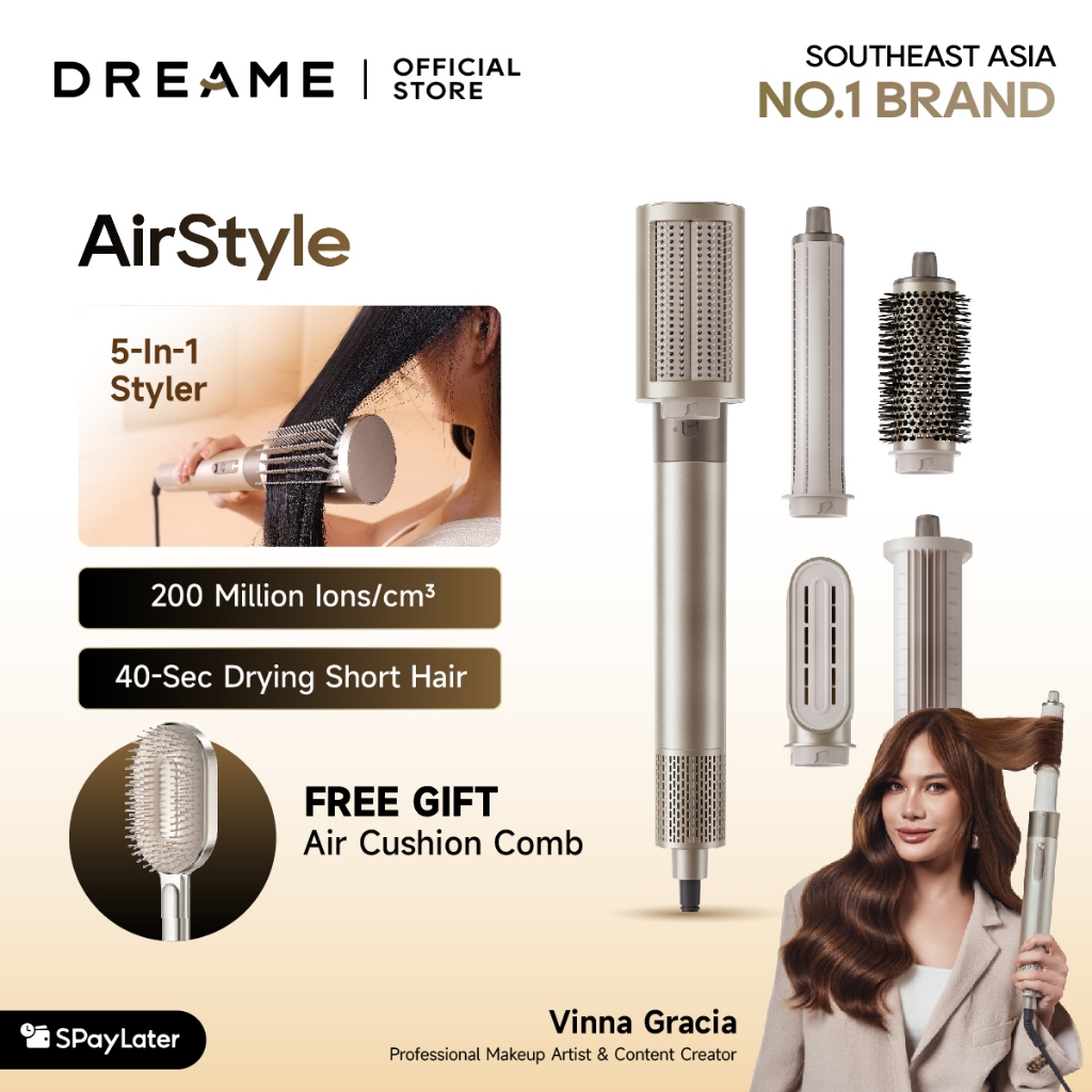 Jual Dreame Air Style 5 in 1 Hair Dryer Hair Stylus Multi Styler ...