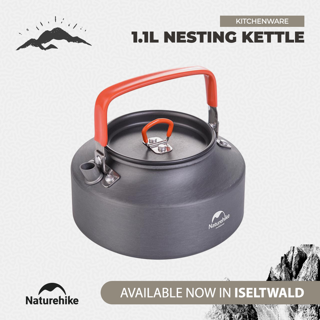 Jual Naturehike Teko Camping 1.1L NH17C020-H Nesting Kettle Aluminum ...