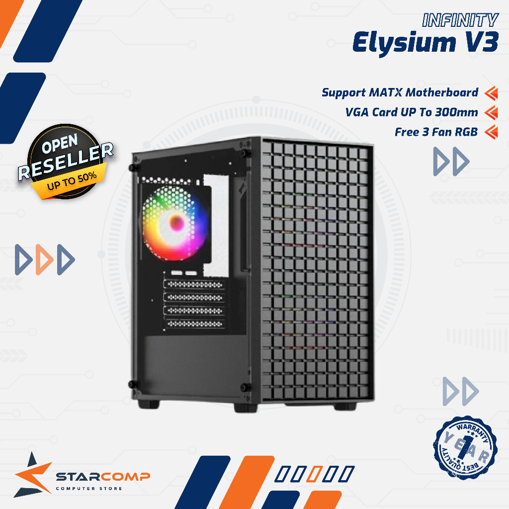 Jual Casing Infinity Elysium v3 Micro ATX PC Case Mesh | Shopee Indonesia