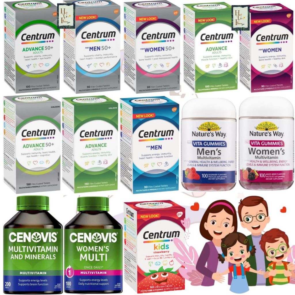 Jual Centrum Advance 50+ For Adults & Centrum Advance For Adult 100 ...