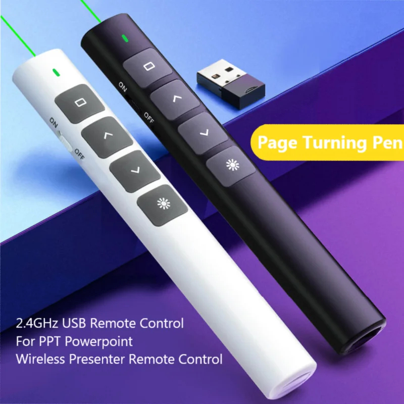 Jual Pointer Penunjuk Presentasi Laser Merah Wireless Presenter Pen 2 ...