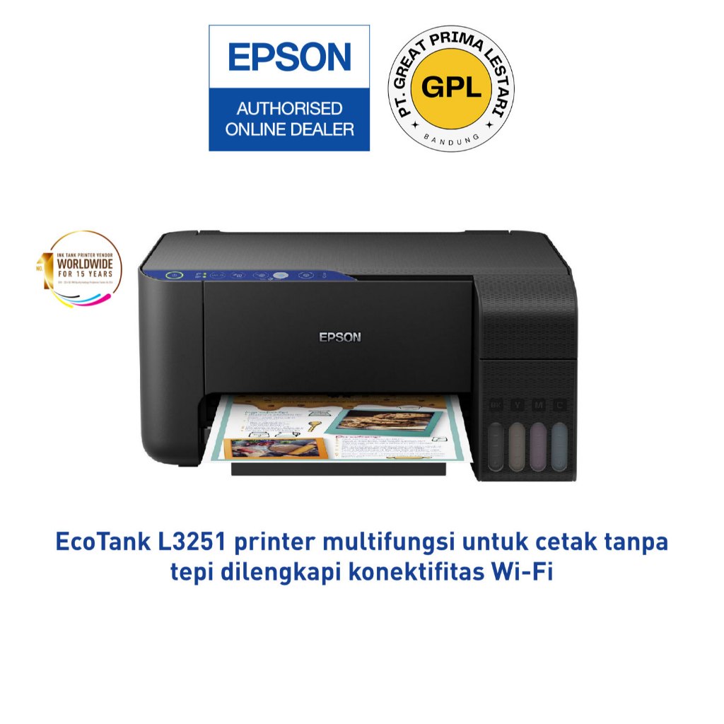 Jual Printer Epson L3251 L 3251 L-3251 TKDN Wifi Print Scan Copy ...