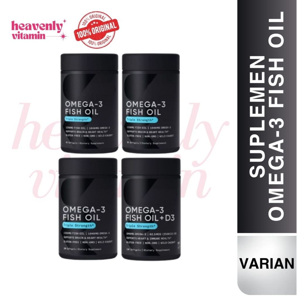 Jual SR Sports Research Omega 3 Fish Oil Triple Strenght 1250 mg - 30, 90 & 180 Capsules ...