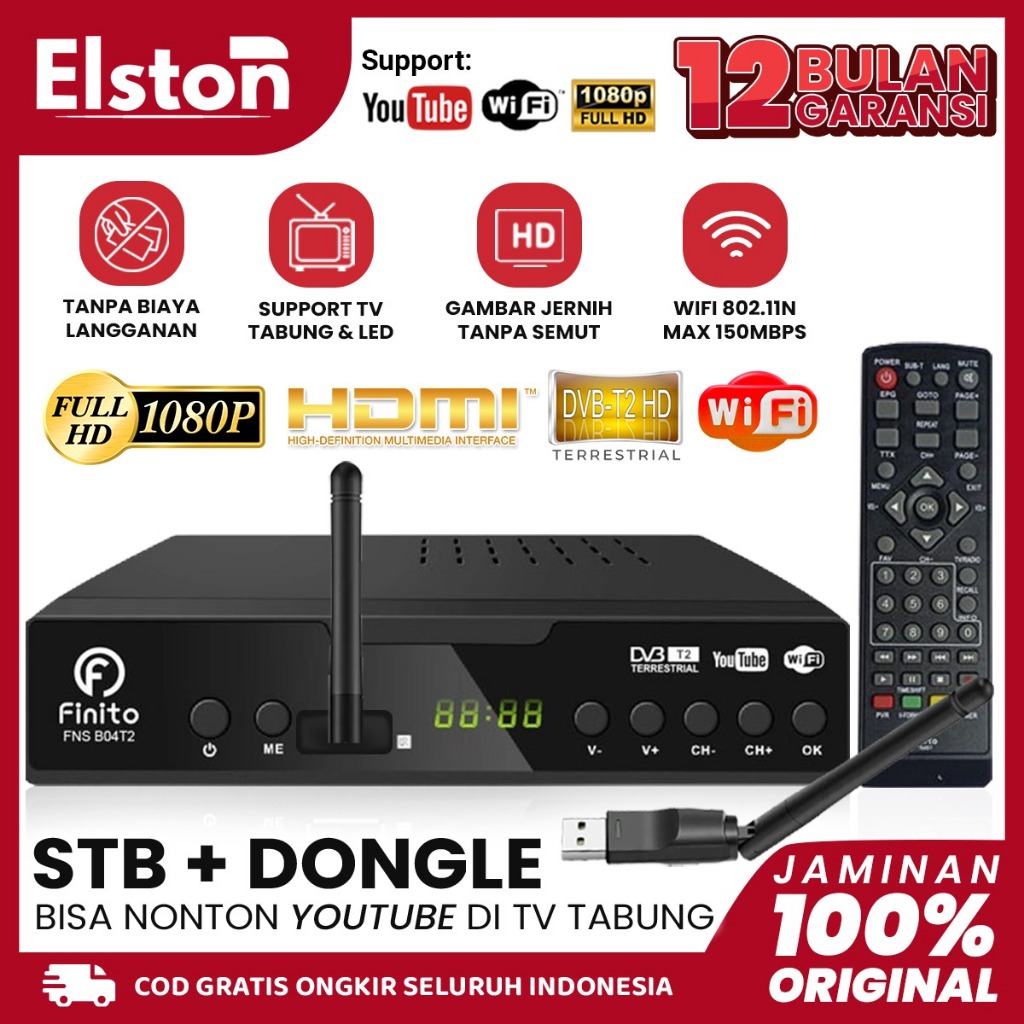 Jual Set Top Box Antena Digital Garansi Resmi SNI Siaran Gratis Cocok ...