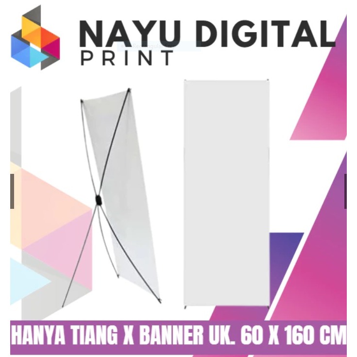 Jual X Banner 60x160 Cm Tiang Fiber Hitam (min order 20pcs) | Shopee ...
