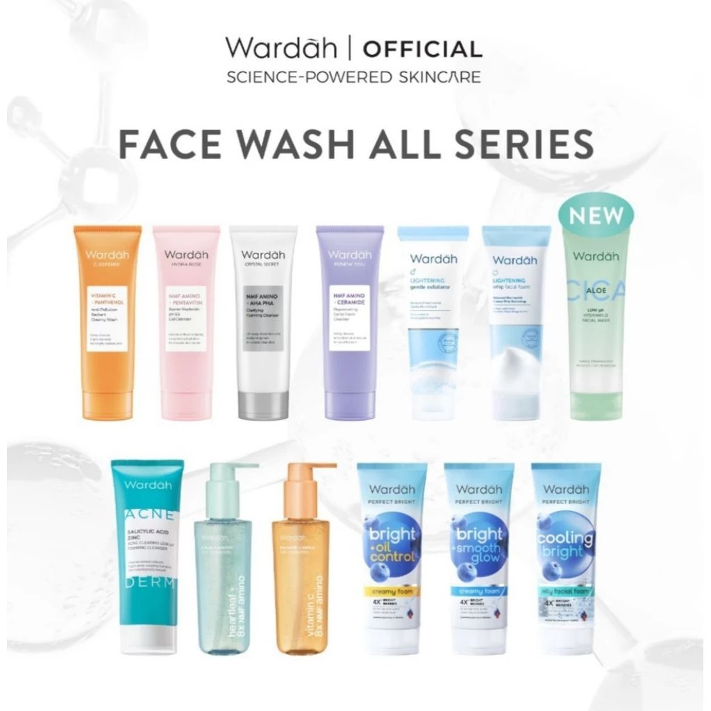 Jual Wardah Facial Wash Wardah All Series | Shopee Indonesia