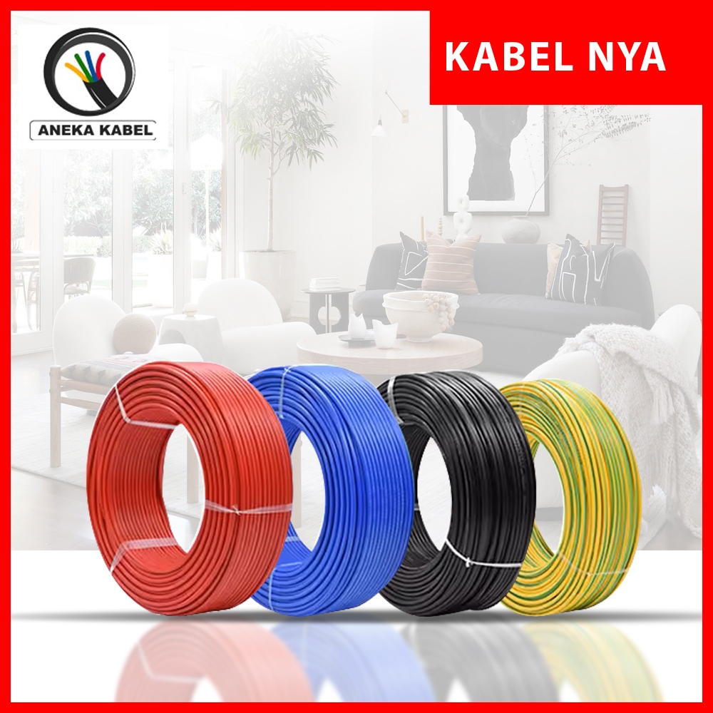 Jual Kabel Listrik Tembaga NYA 4mm Tunggal 50 Meter / Kabel Listrik ...