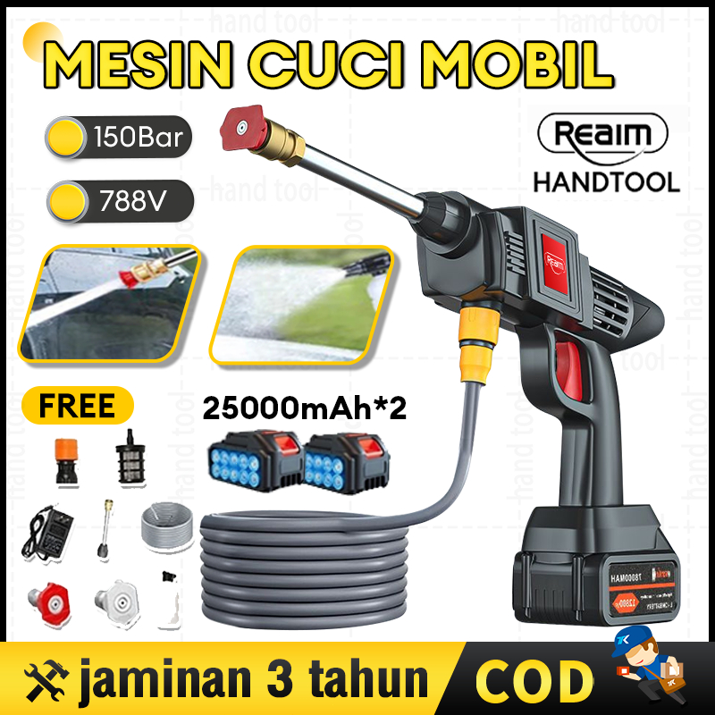 Jual Reaim 788V 150Bar Mesin Cuci Mobil dan Motor Mini Portable ...