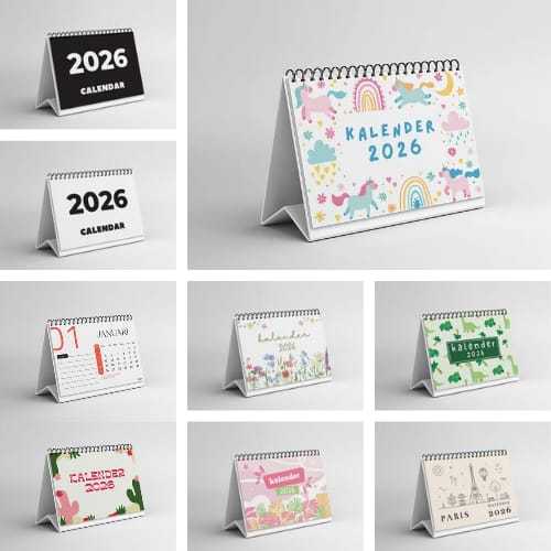 Jual KALENDER 2026 / KALENDER MEJA A6 / KALENDER MEJA AESTHETIC ...