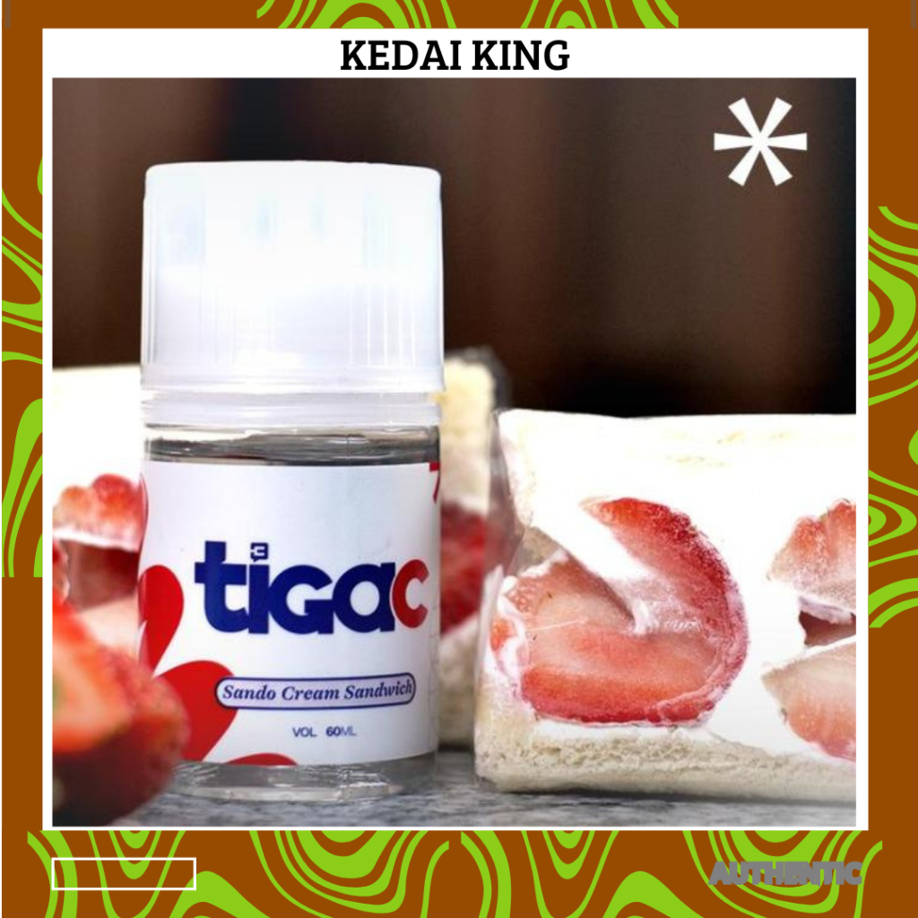 Jual TIGAC SANDO CREAM SANDWICH FREEBASE 60MLORIGINAL BY TIGAC | Shopee ...