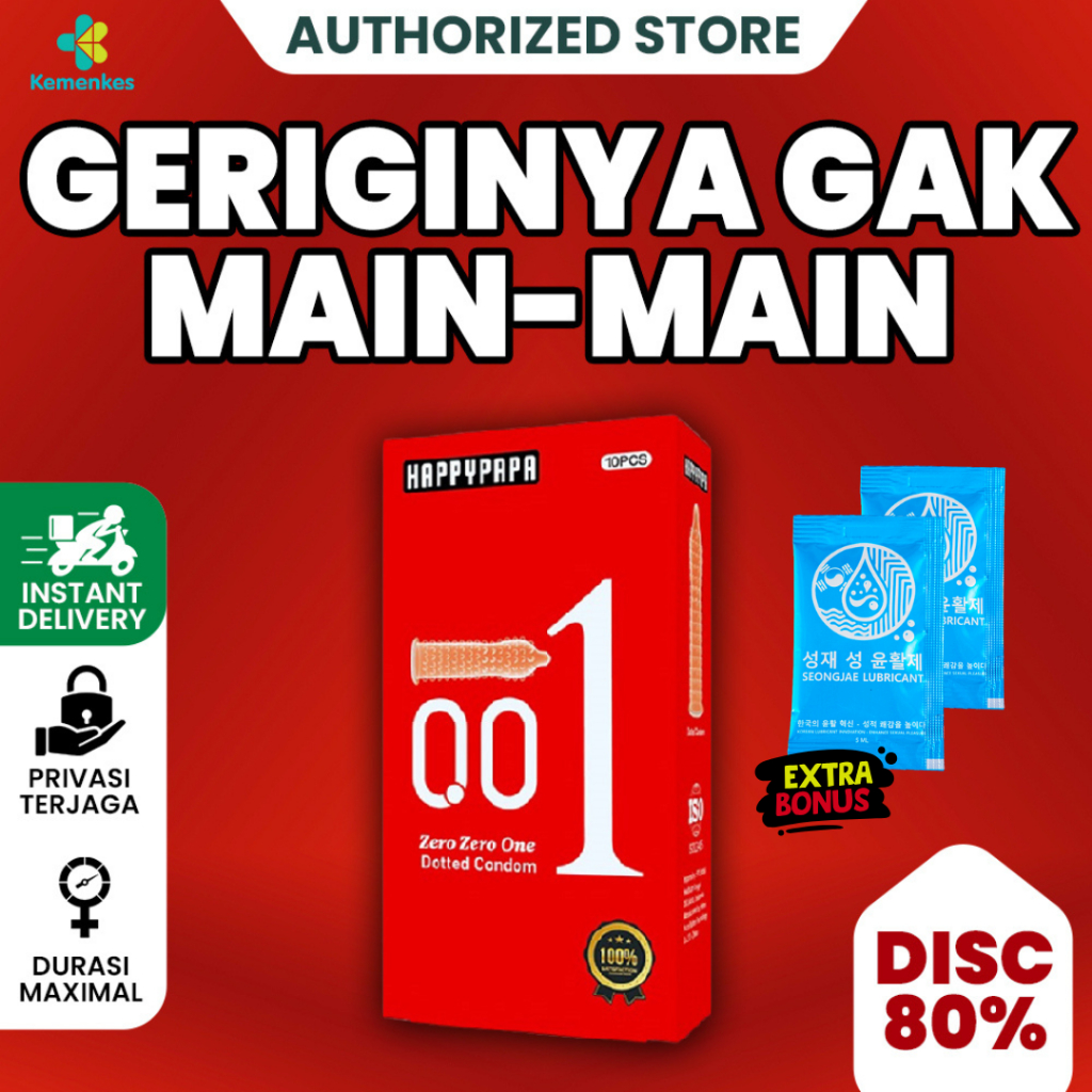 Jual Kondom Happypapa Premium Tipis 001 Gerigi Berduri Isi 10 | Shopee ...