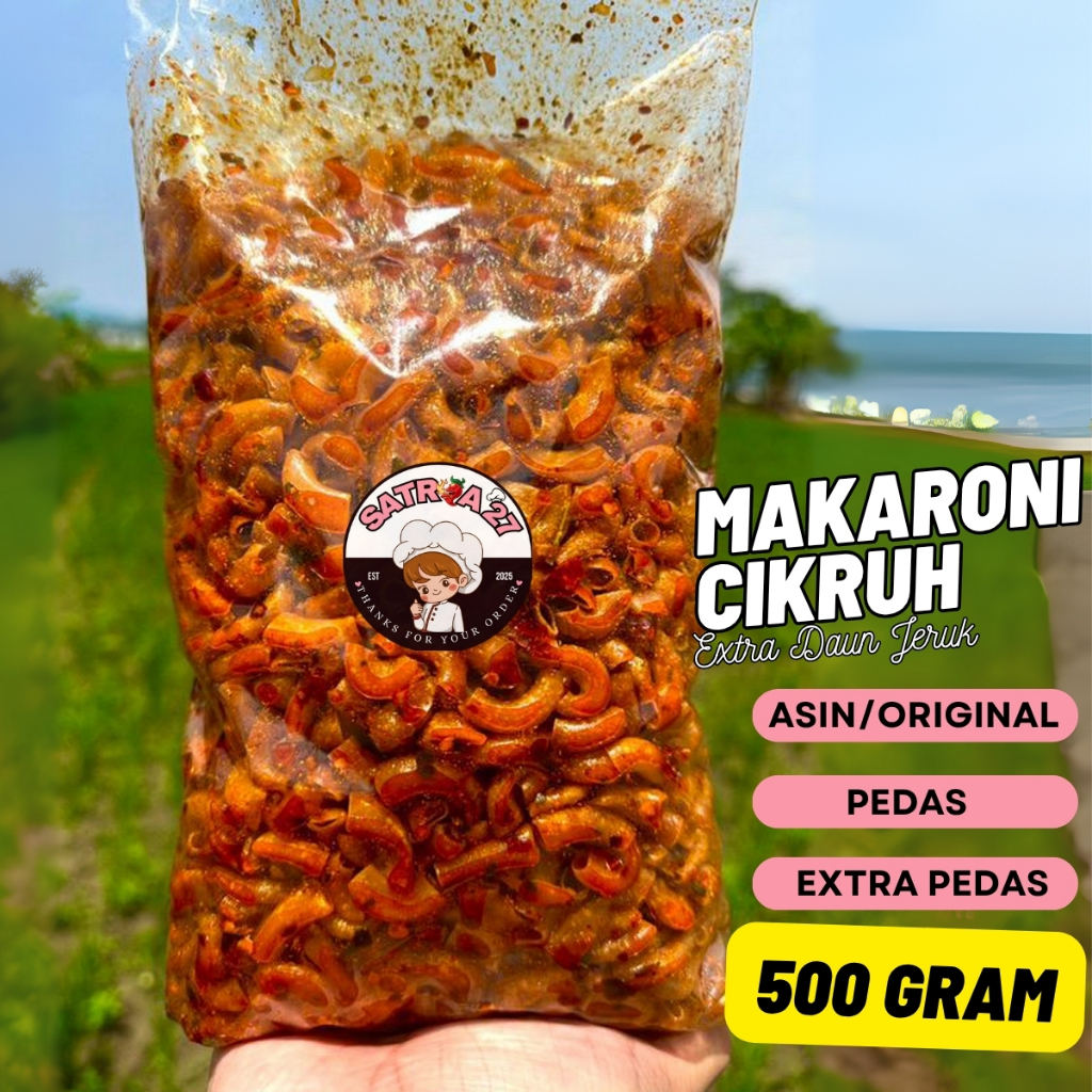 Jual MAKARONI CIKRUH DAUN JERUK 500 GRAM - DI JAMIN GURIH BIKIN NAGIH ...