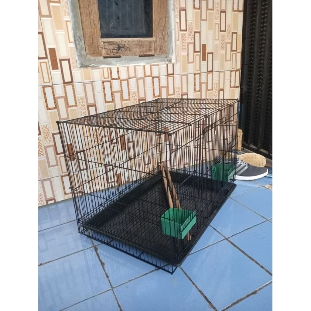 Jual SANGKAR KOTAK BESI KUCING MUSANG BURUNG OTTER DLL besi persegi ...