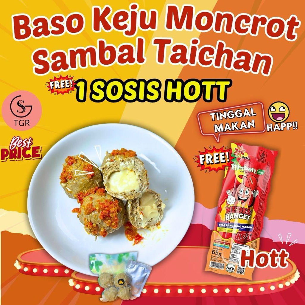 Jual 1 BASO KEJU MONCROT TAICHAN FREE 1 SOSIS MABEL HOTT | Shopee Indonesia
