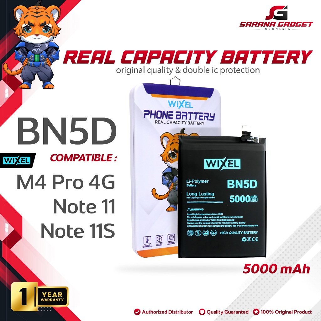 Jual WIXEL Baterai BN5D Poco M4 Pro 4G / XiaoMi Redmi Note 11 / Note ...