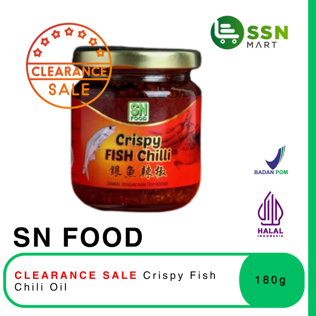 Jual CLEARANCE SALE SSNMart SN Food Crispy FISH Chili 180g | Shopee ...