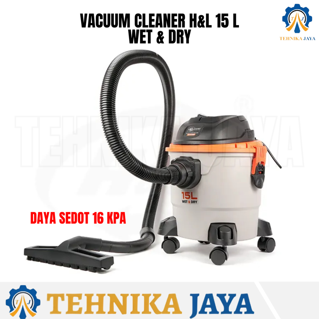 Jual HL Vacuum Cleaner 15L Mesin Penyedot Debu Basah Dan Kering H&L HS 15 WD | Shopee Indonesia