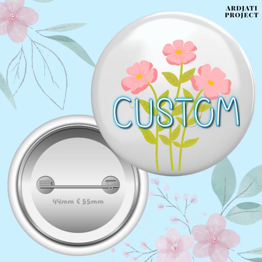 Jual Custom Pin 44mm dan 58mm Pakai Desain Suka Suka. Souvenir Seminar ...