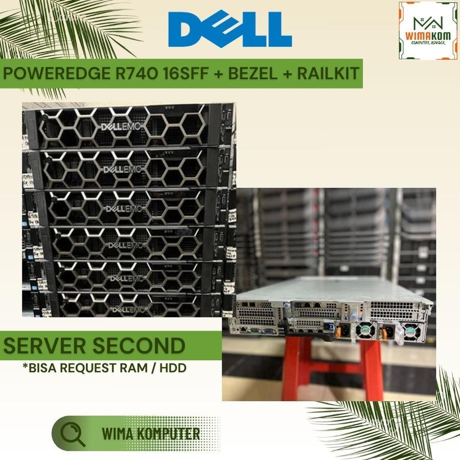 Jual Dell PowerEdge R740 16SFF Server Rackmount 2U Dual Xeon 8160 ...