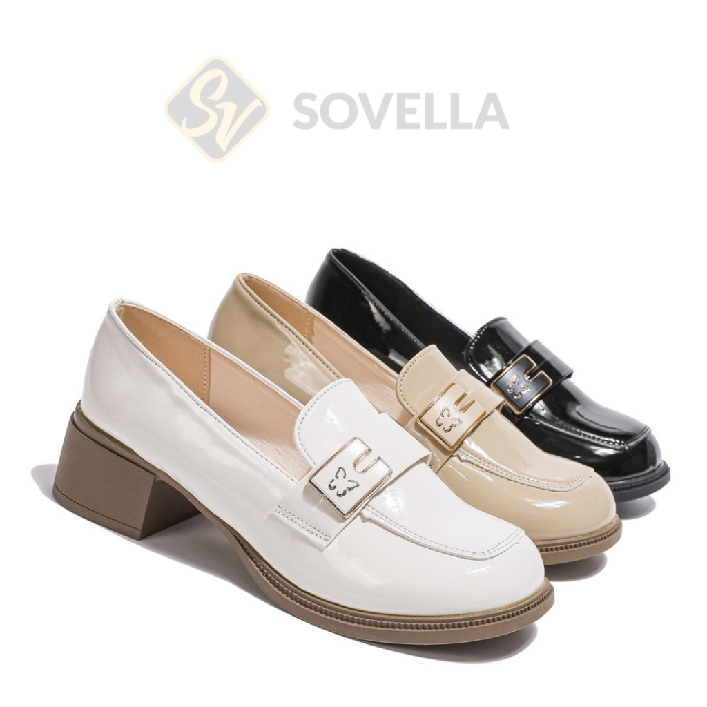 Jual SOVELLA Iyuri Sepatu Wanita Loafers Korean Style | Shopee Indonesia