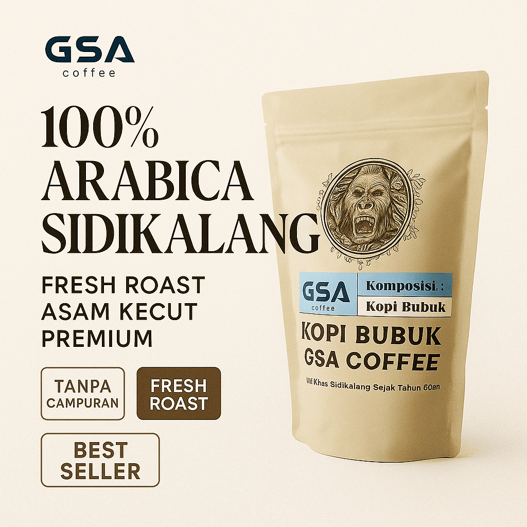 Jual Kopi Arabica Bubuk 500g Premium | 100% Asli Halus Wangi | Roasted ...