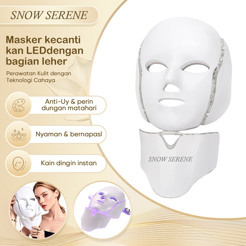Jual Masker Led Wajah Dan Leher/Alat Perawatan Kulit Wajah & Leher/Skin ...