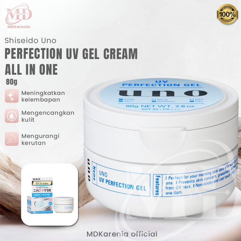 Jual Shiseido Uno All In One Perfection UV Gel Cream 80gr | Shopee Indonesia