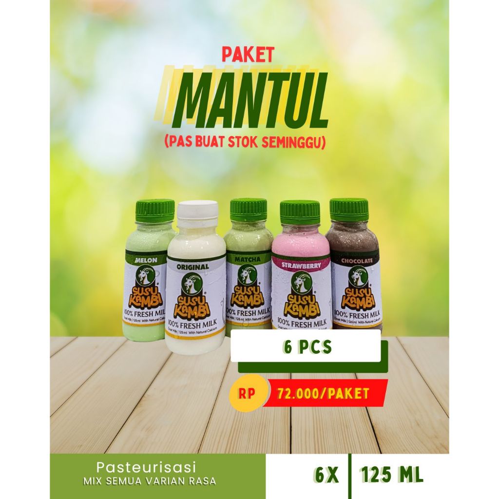 Jual Paket Mantul Mix Varian Rasa Isi 6 Botol | Shopee Indonesia