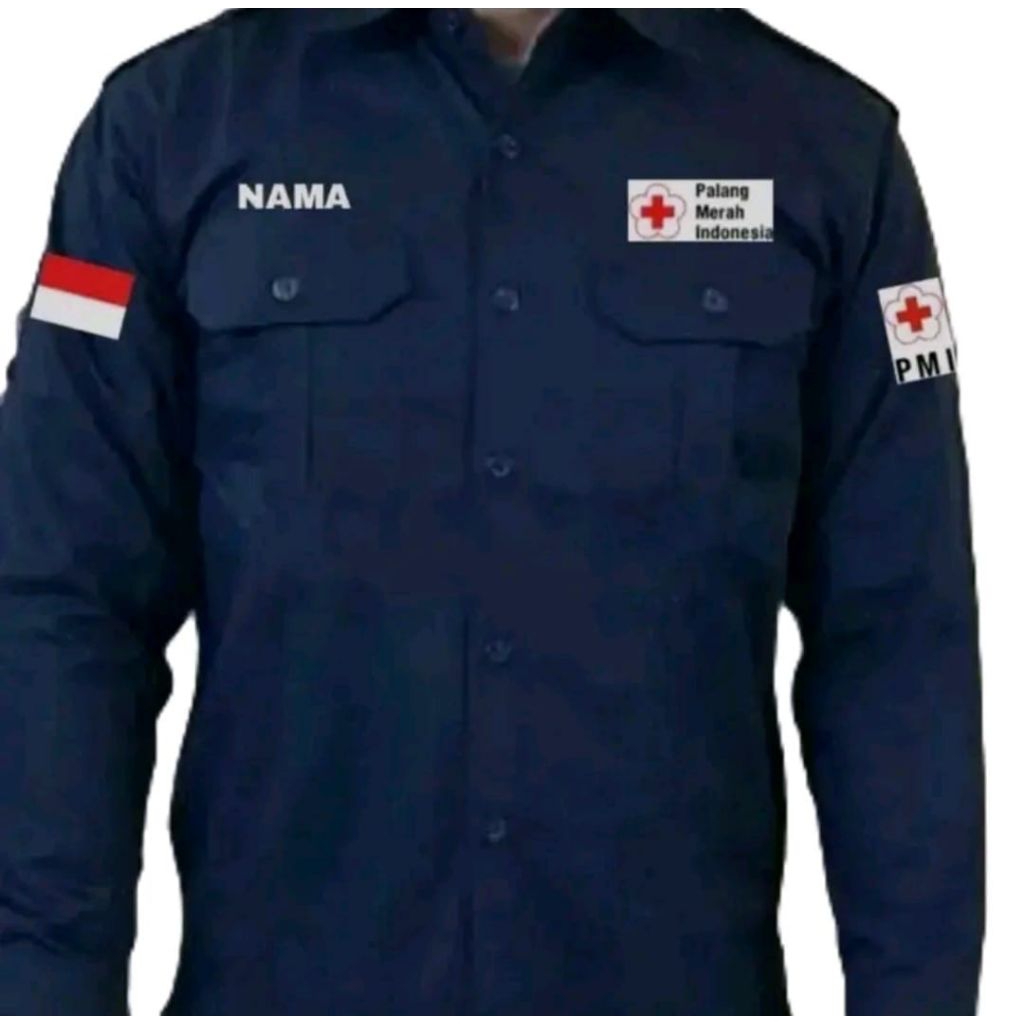 Jual KEMEJA PMI palang merah indonesia seragam PMi | Shopee Indonesia
