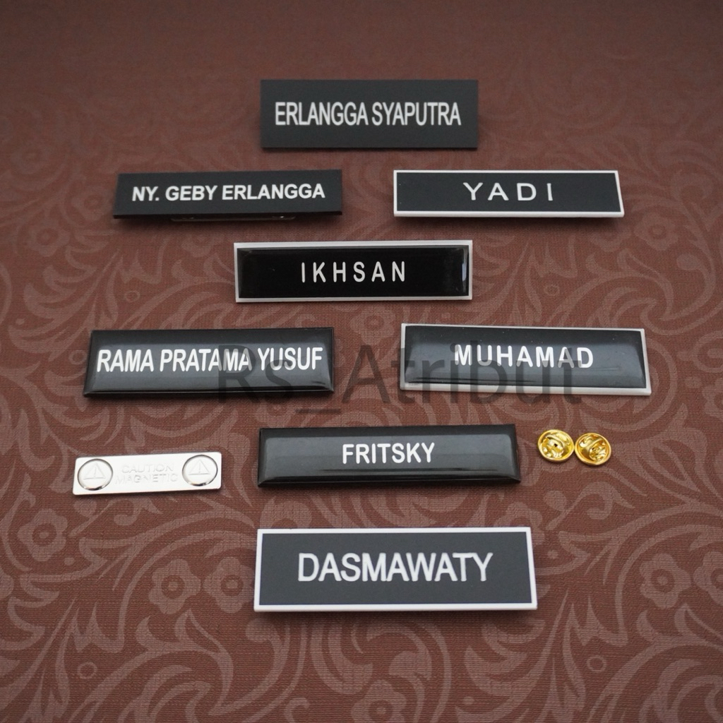 Jual Papan Nama / Name Tag Pdh Polri Pol pp Satpam Sabhara Brimob TNI ...