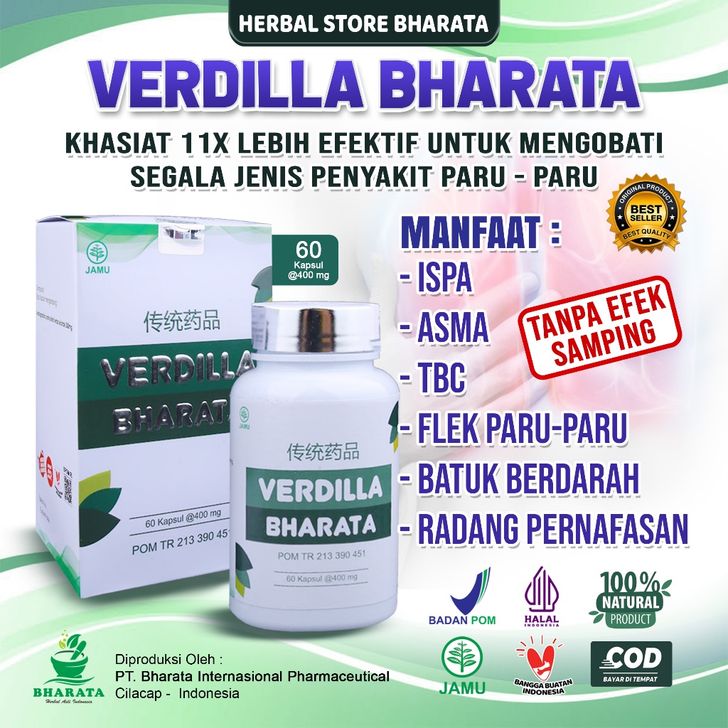 Jual Obat Paru Paru TBC Bronkitis Ampuh - Verdilla Bharata Original ...