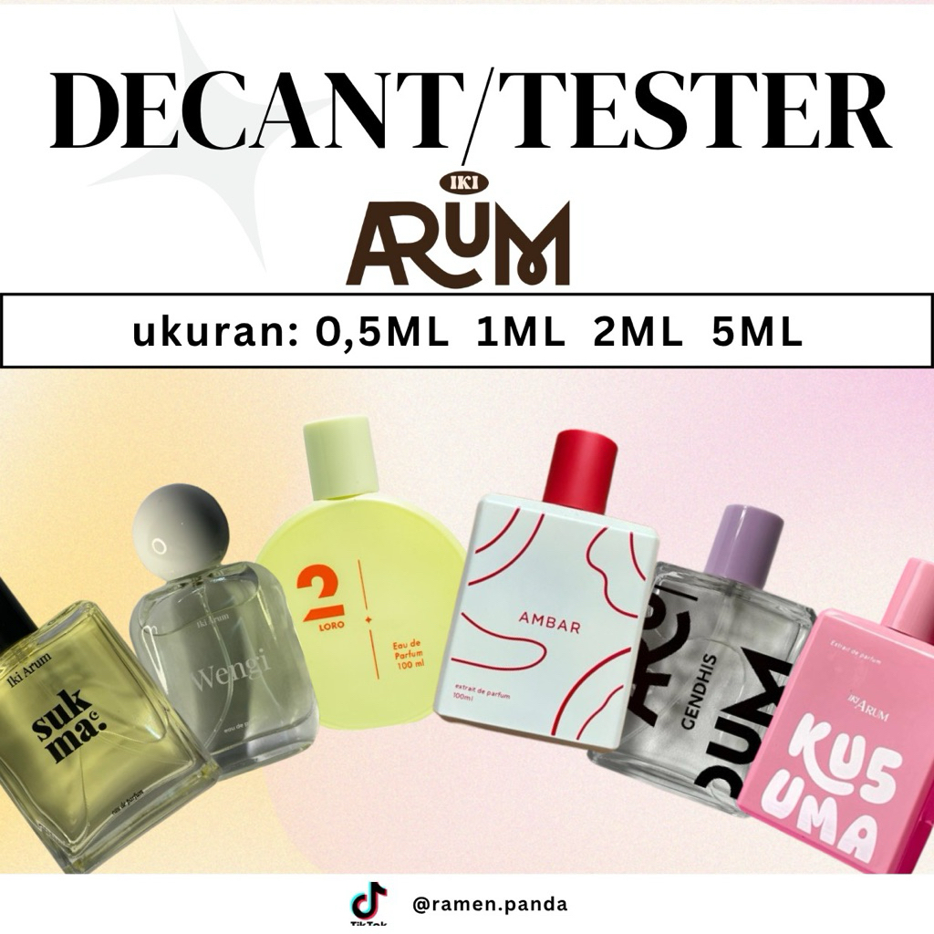 Jual Decant Parfum Iki Arum – Loro / Gendhis / Wengi / Sukma / Kusuma ...