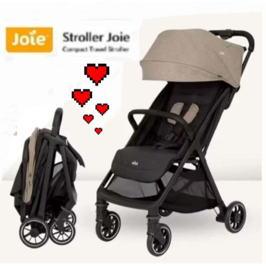Jual Stroller Joie Pact Pro / Joie Nutmeg Auto Fold Cabin Size | Shopee ...