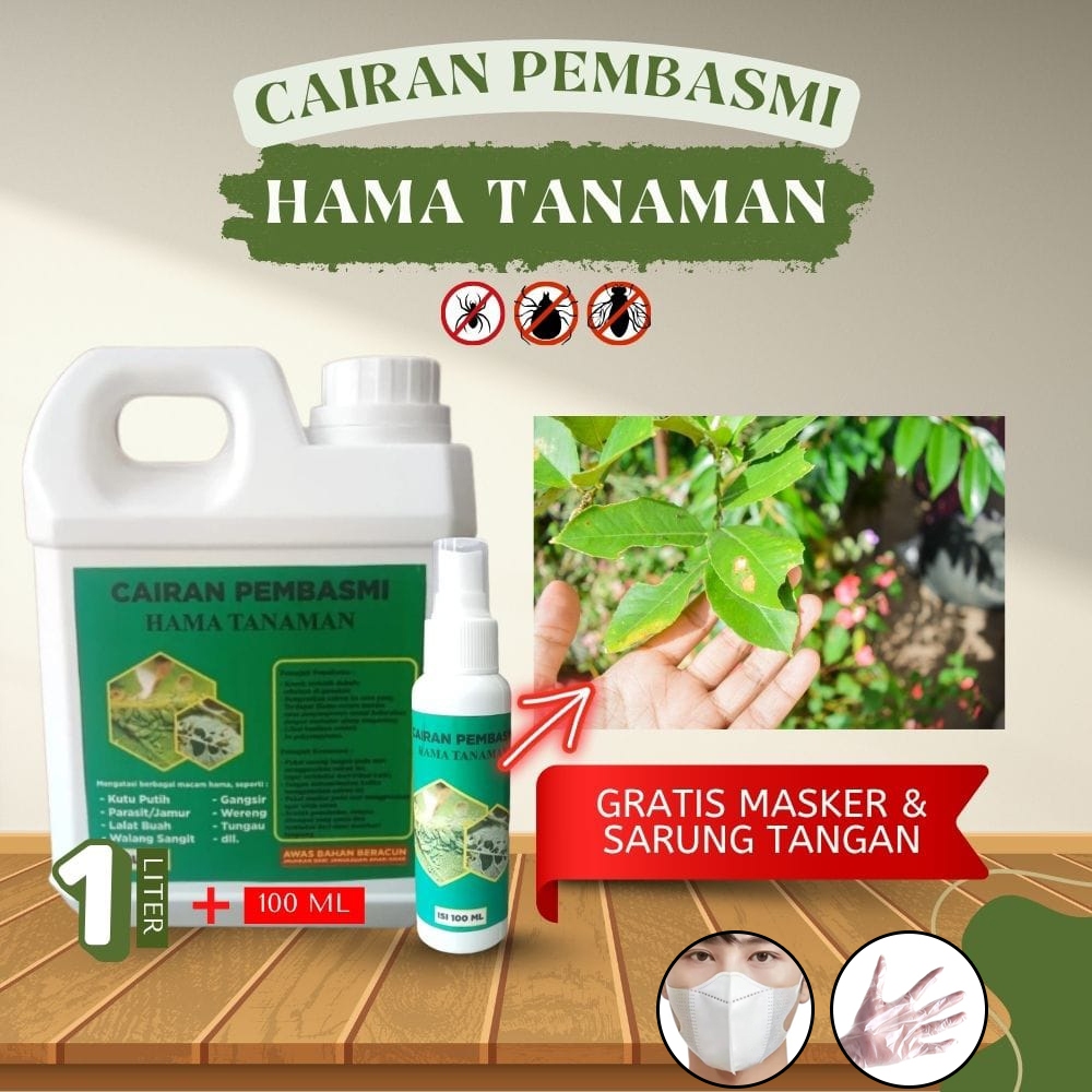 Jual Obat Pembasmi Hama Tanaman Serbaguna 1 Liter + 100 ml Siap Pakai ...