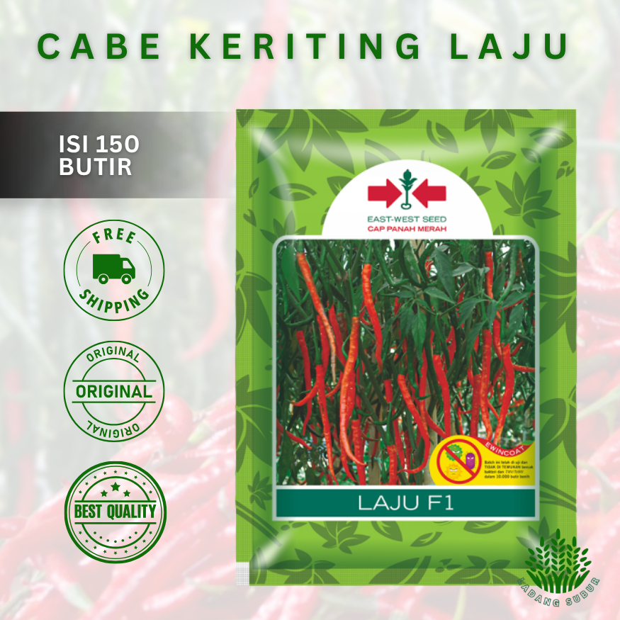 Jual Benih Bibit Cabai Cabe Merah Keriting Laju F1 150 butir - Cap ...
