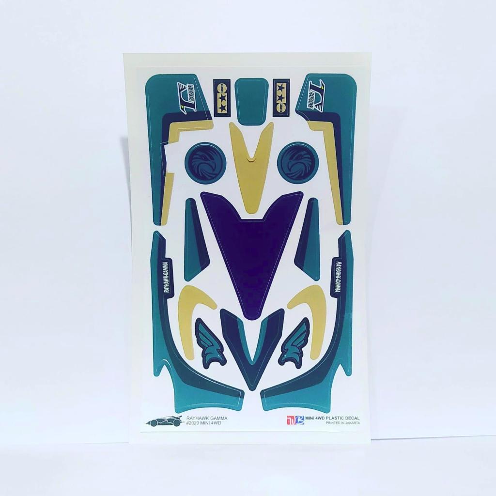 Jual Stiker Rayhawk Gamma - Body Hitam Kombinasi Hijau Crem - Vinnyl ...