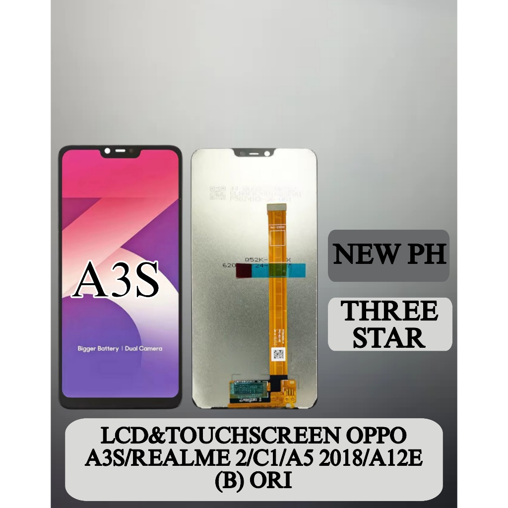 Jual PULAUHP_VIN LCD & TOUCHSCREEN Oppo A3S / A5 2018 / REALME 2 / C1 BLACK | Shopee Indonesia