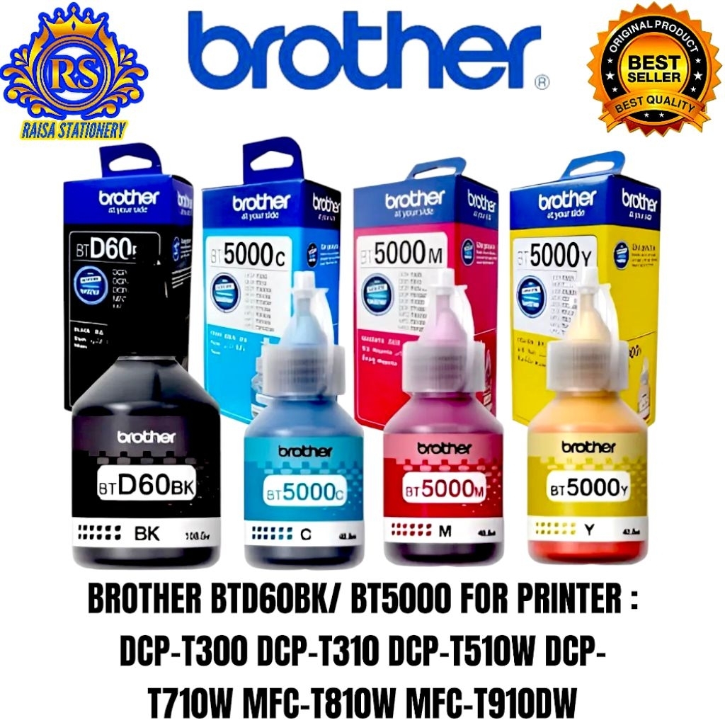 Jual 1 SET TINTA BROTHER D60BK/BT5000 Brother DCP-T300Brother DCP ...