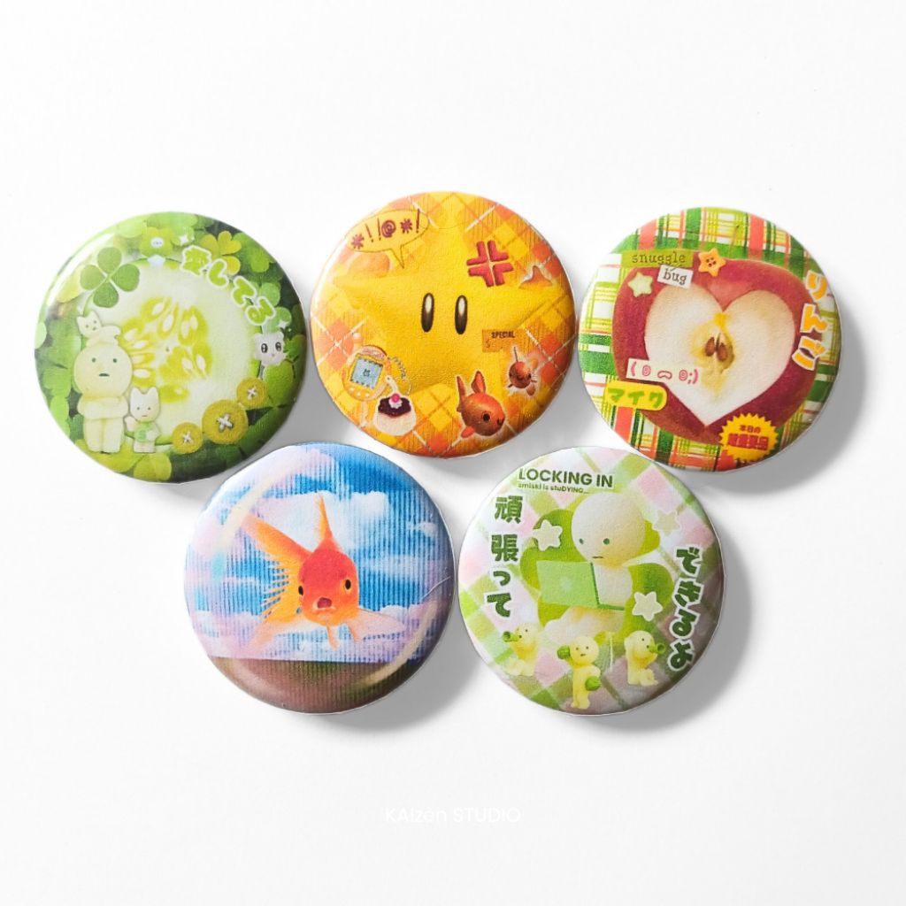 Jual Heisei Japanese Retro Cute Core #2 [Pin Brooch, Magnet, Keychain ...