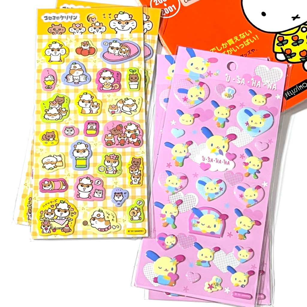 Jual Usahana & Corocorokuririn Big 3D Puff Sanrio Sticker | Shopee ...
