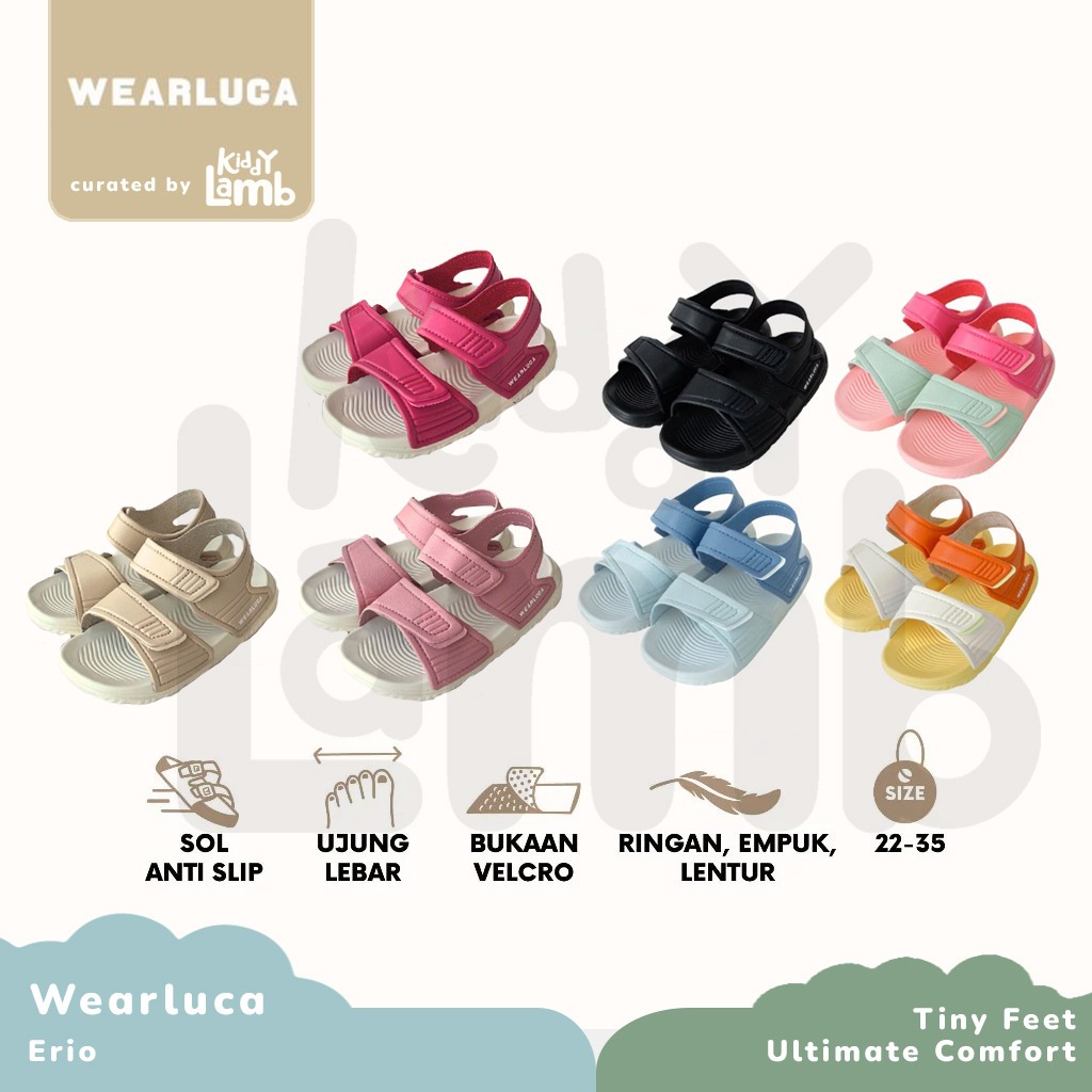 Jual Wearluca Erio Sandal Anak Laki Perempuan / Daily Sendal Santai ...