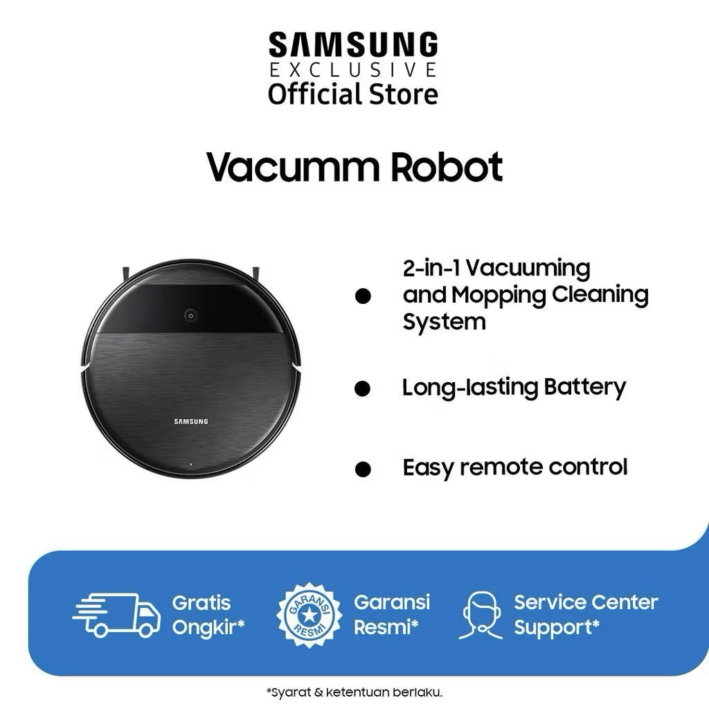 Jual Samsung Smart Robot Vacuum Cleaner | Slim Design | Smart Sensing ...